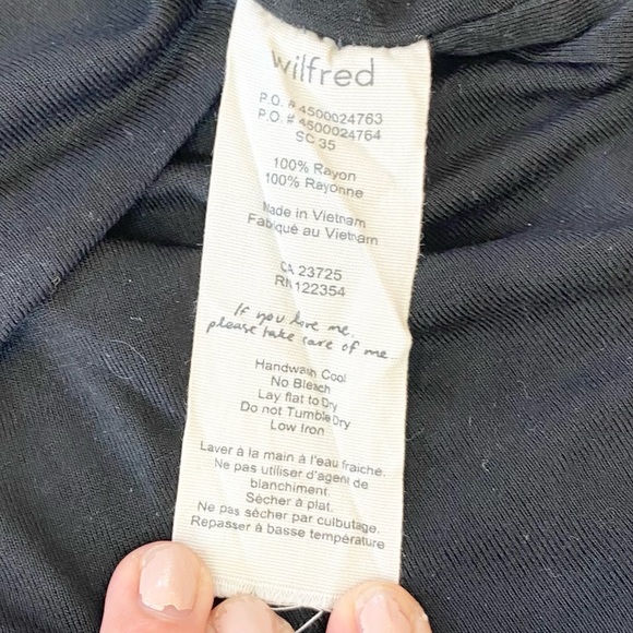 Wilfred | Dresses | Aritzia Wilfred Jersey Wrap Front Midi Dress | Poshmark